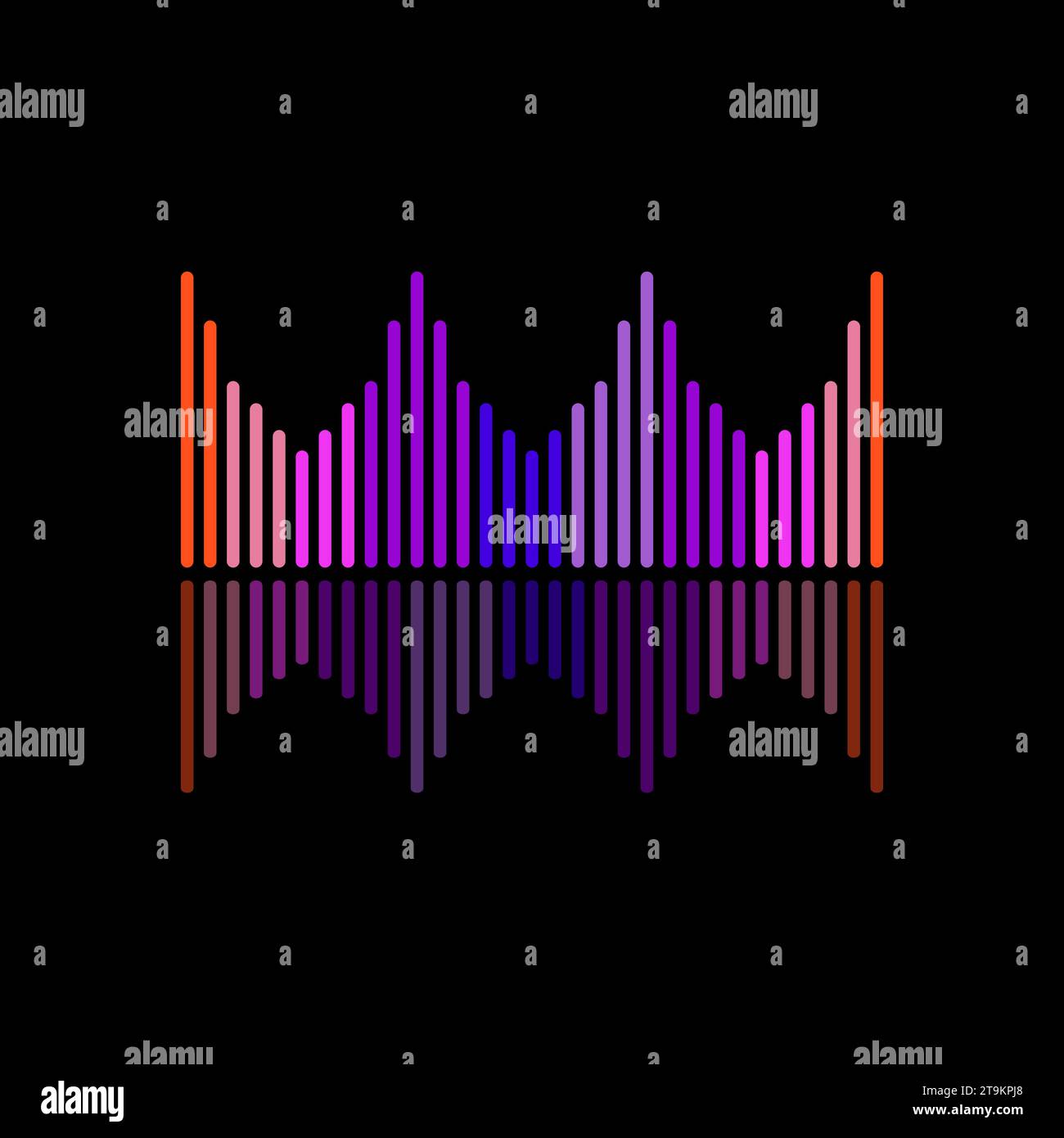 sonic equalizer music cartoon vector illustration Stock Vector Image ...