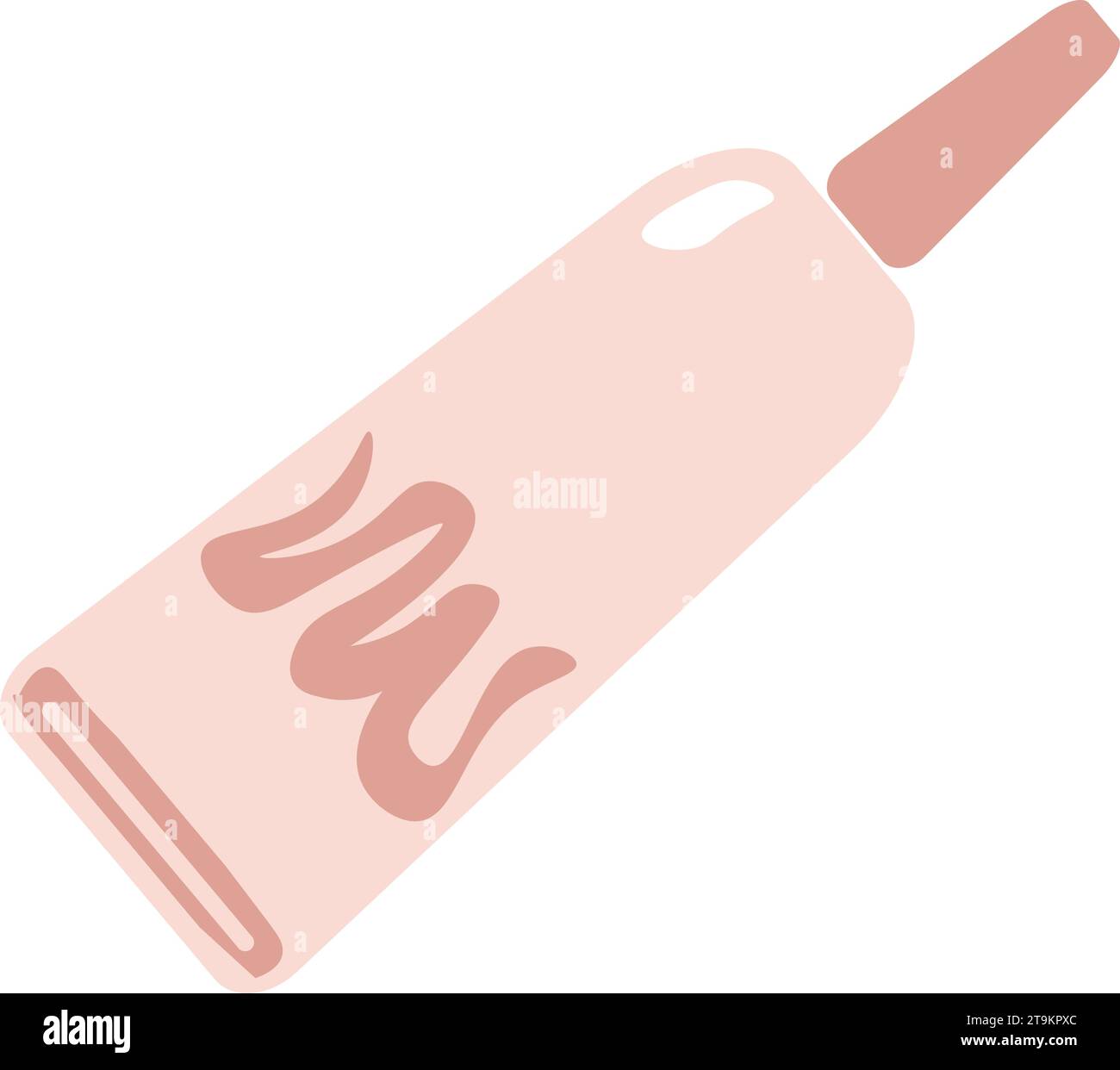 Beauty service tube of foundation. Plastic container with matte skin ...