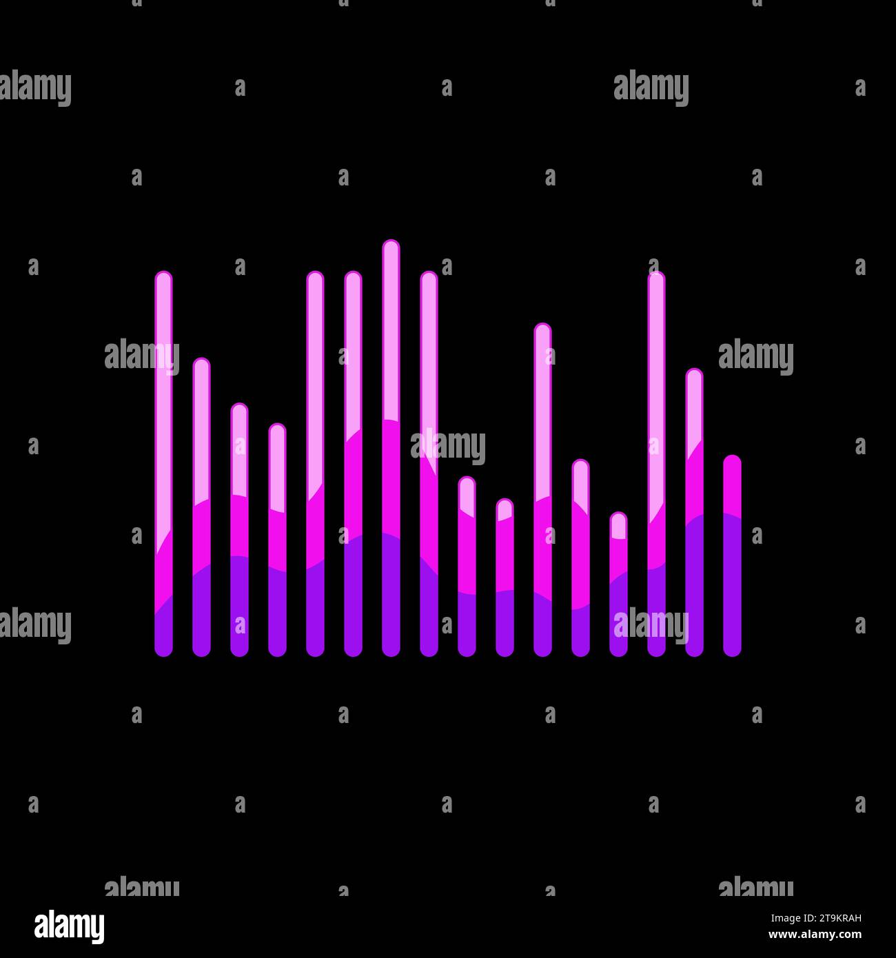 line equalizer music cartoon vector illustration Stock Vector Image ...