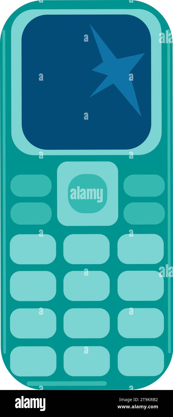 Separation of broken push button telephone, electronic home devices ...