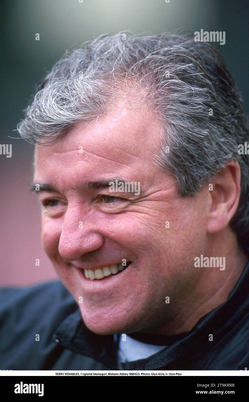 TERRY VENABLES, England Manager, Bisham Abbey 960423. Photo: Glyn Kirk ...