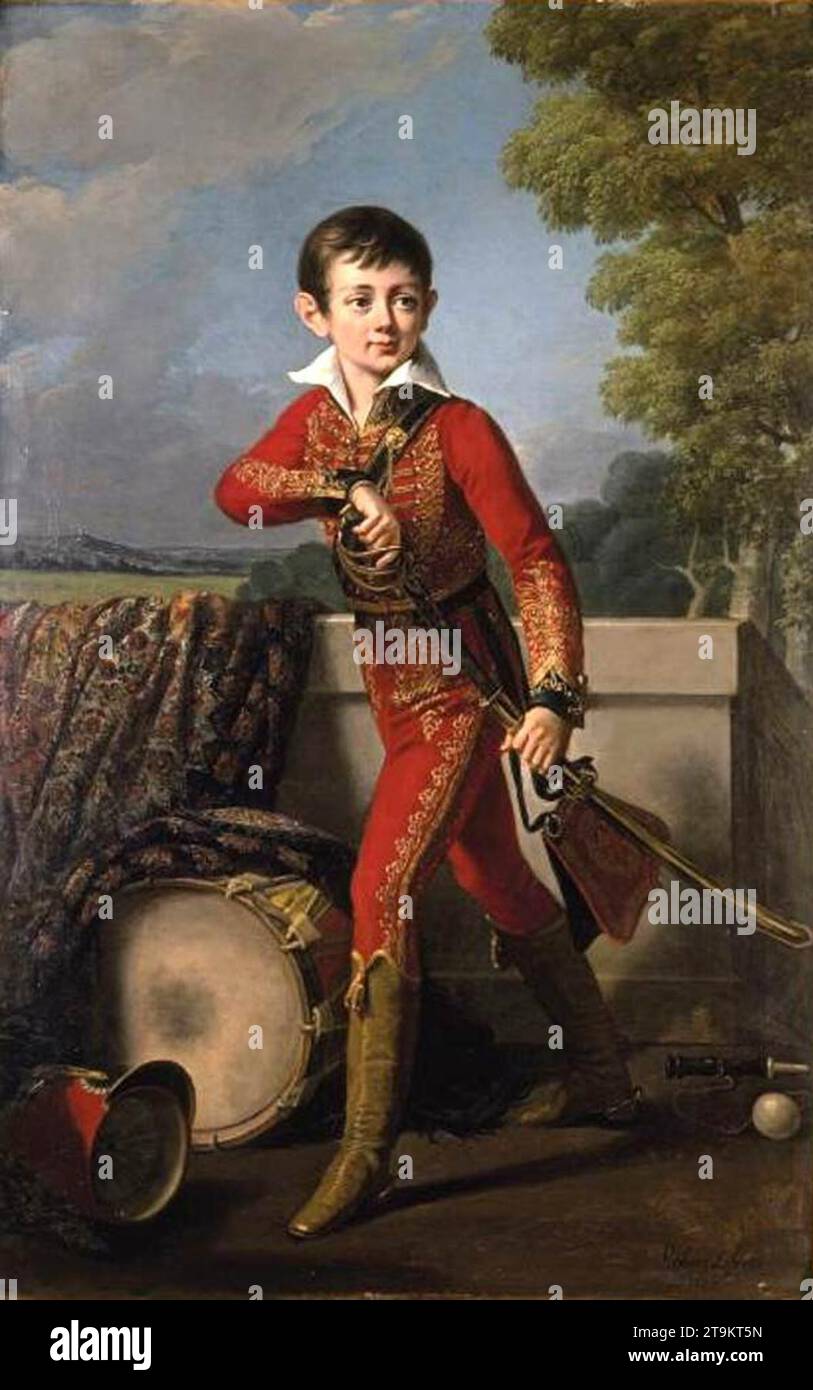 Portrait of Anatole Demidoff 1820 by Robert Lefevre Stock Photo - Alamy
