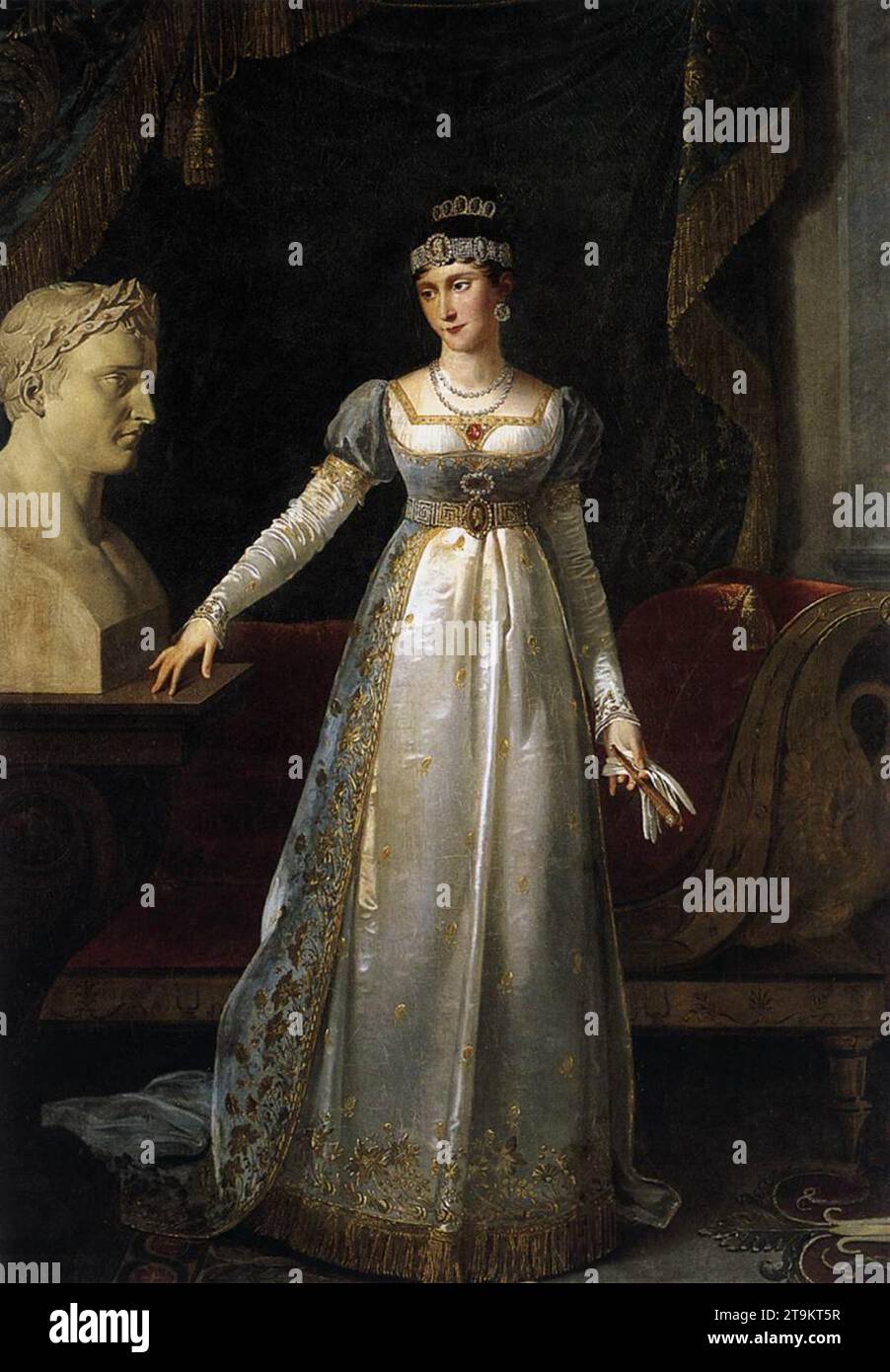 Princess Pauline Borghese 1808 by Robert Lefevre Stock Photo - Alamy