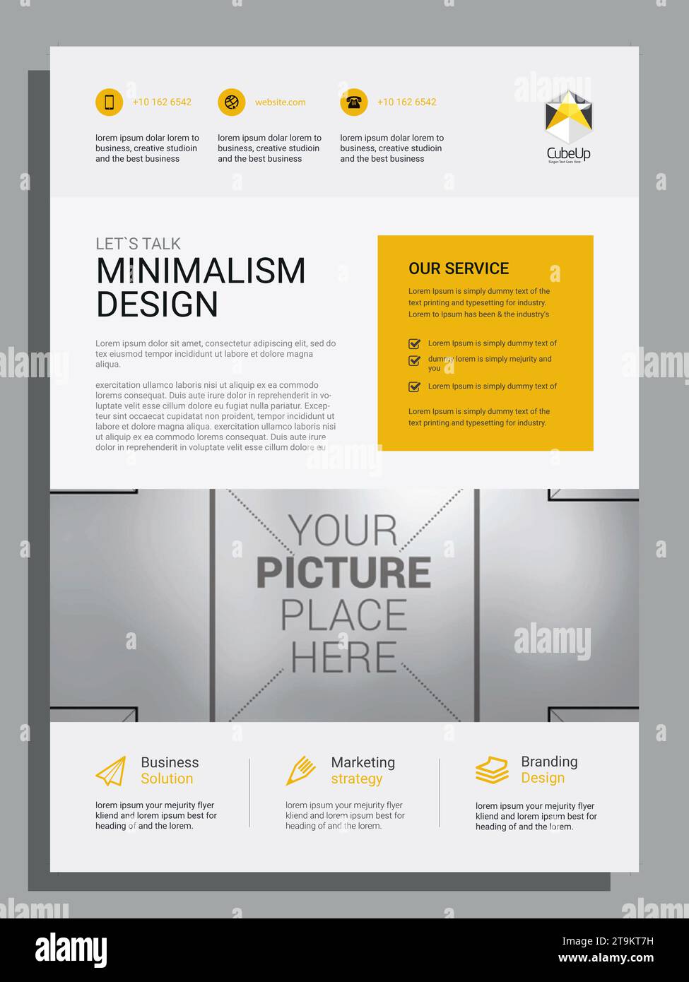 Flyer design inspiration Stock Vector Images - Alamy