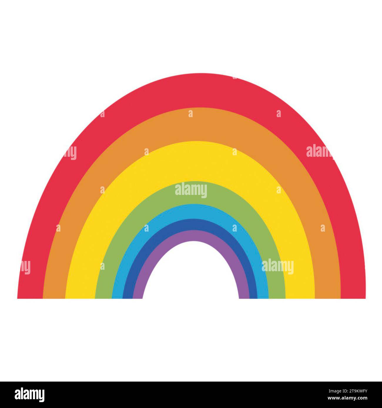rainbow is a symbol of joy and prosperity Patrick's Day isolated white ...