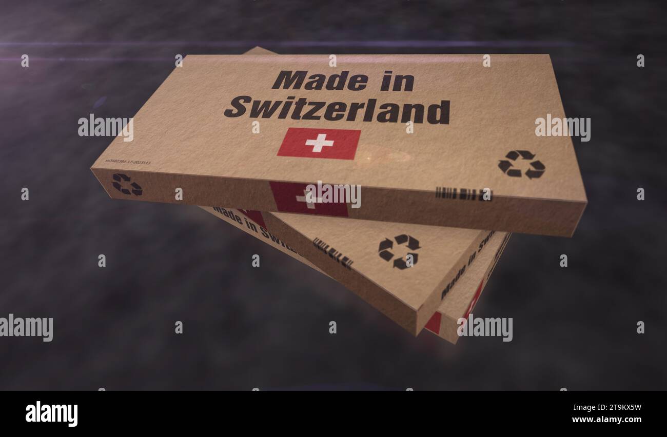 Made in Switzerland box production line. Manufacturing and delivery ...