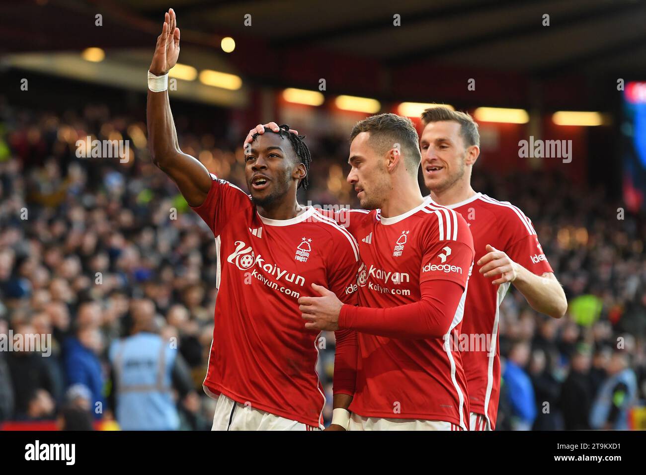 Anthony Elanga of Nottingham Forest celebrates after scoring a goal ...