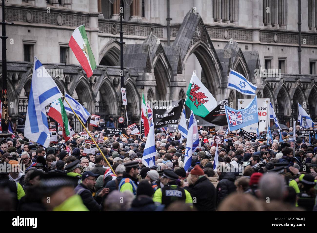 London, UK. 26th November 2023. March Against Antisemitism. Thousands ...
