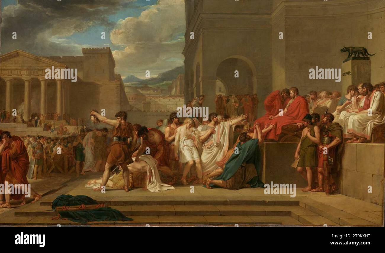 Brutus Condemning his Sons to Death 1788 by Guillaume Lethiere Stock ...