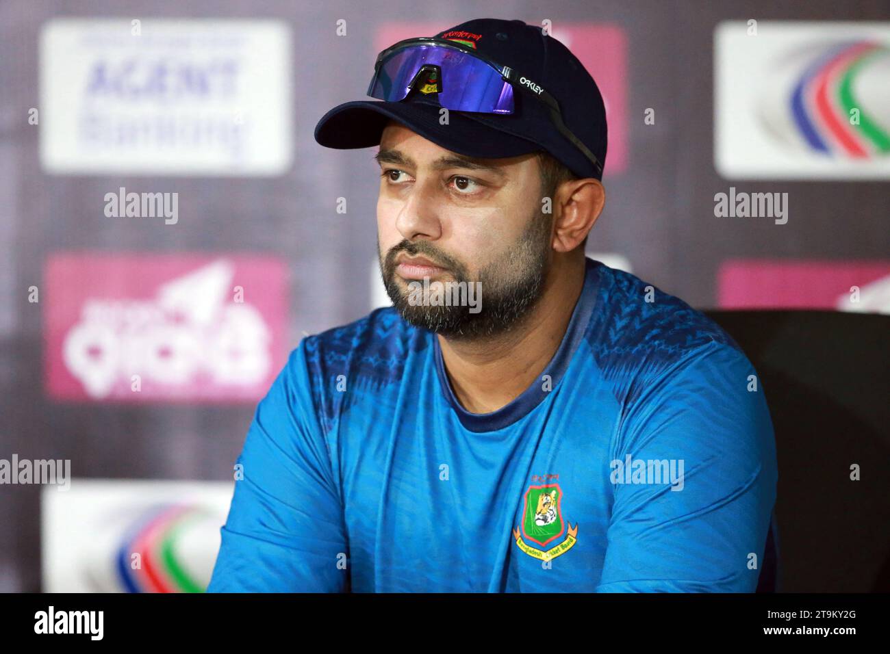 Former cricketer Nafees Iqbal during a press conference as he has been ...