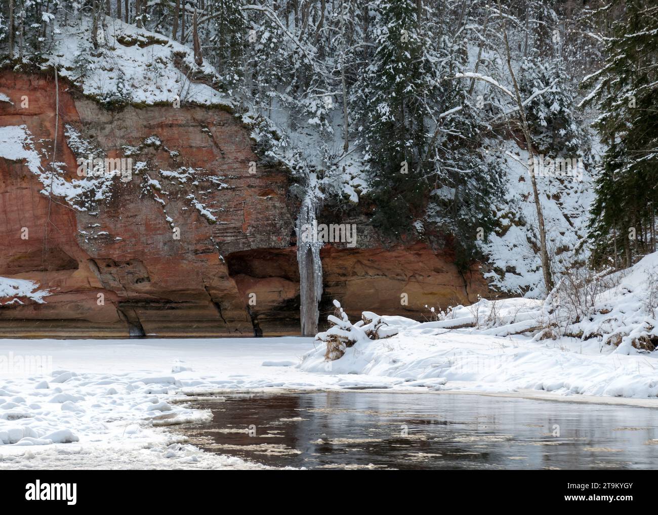Scenic and impressive up to 600 m long and 21 m high outcrop on the ...