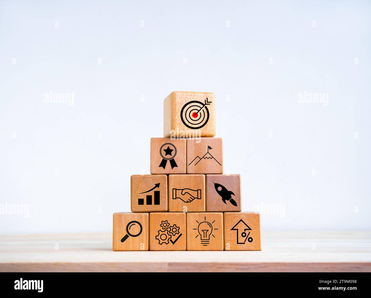 Business startup with growth success process for leadership concept ...