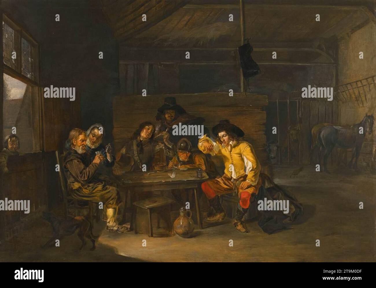Tavern Interior 1651 by Herman Van Lin Stock Photo - Alamy