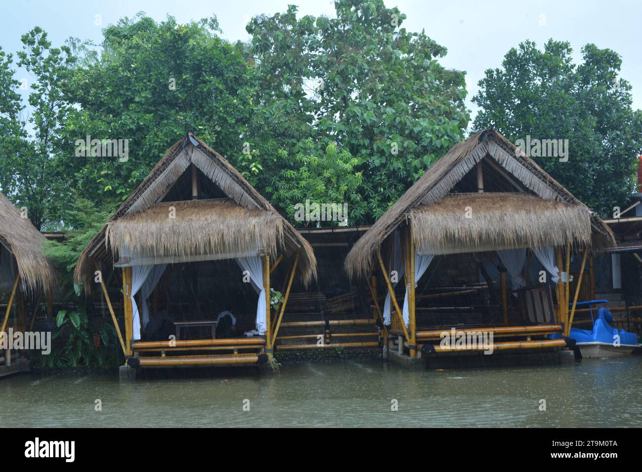traditional design bamboo house Stock Photo - Alamy