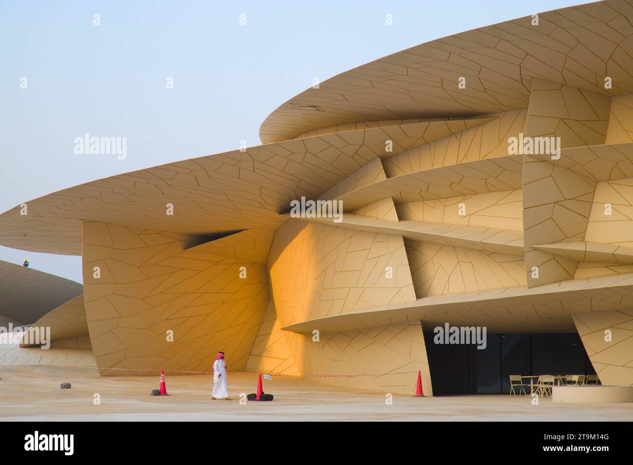 Qatar, Doha, National Museum of Qatar, Jean Nouvel architect Stock ...