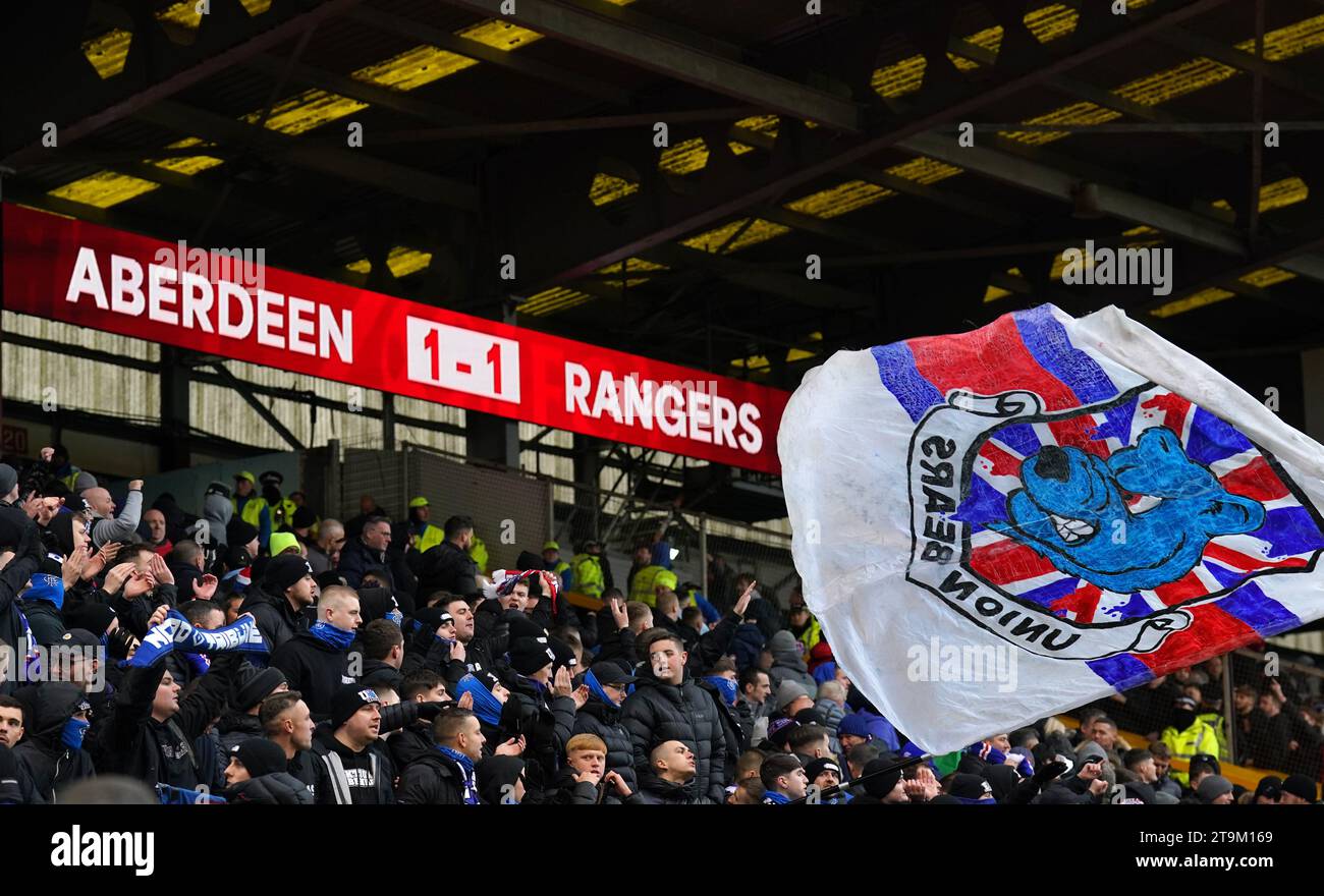 The scoreboard shows the final score after the cinch Premiership match ...