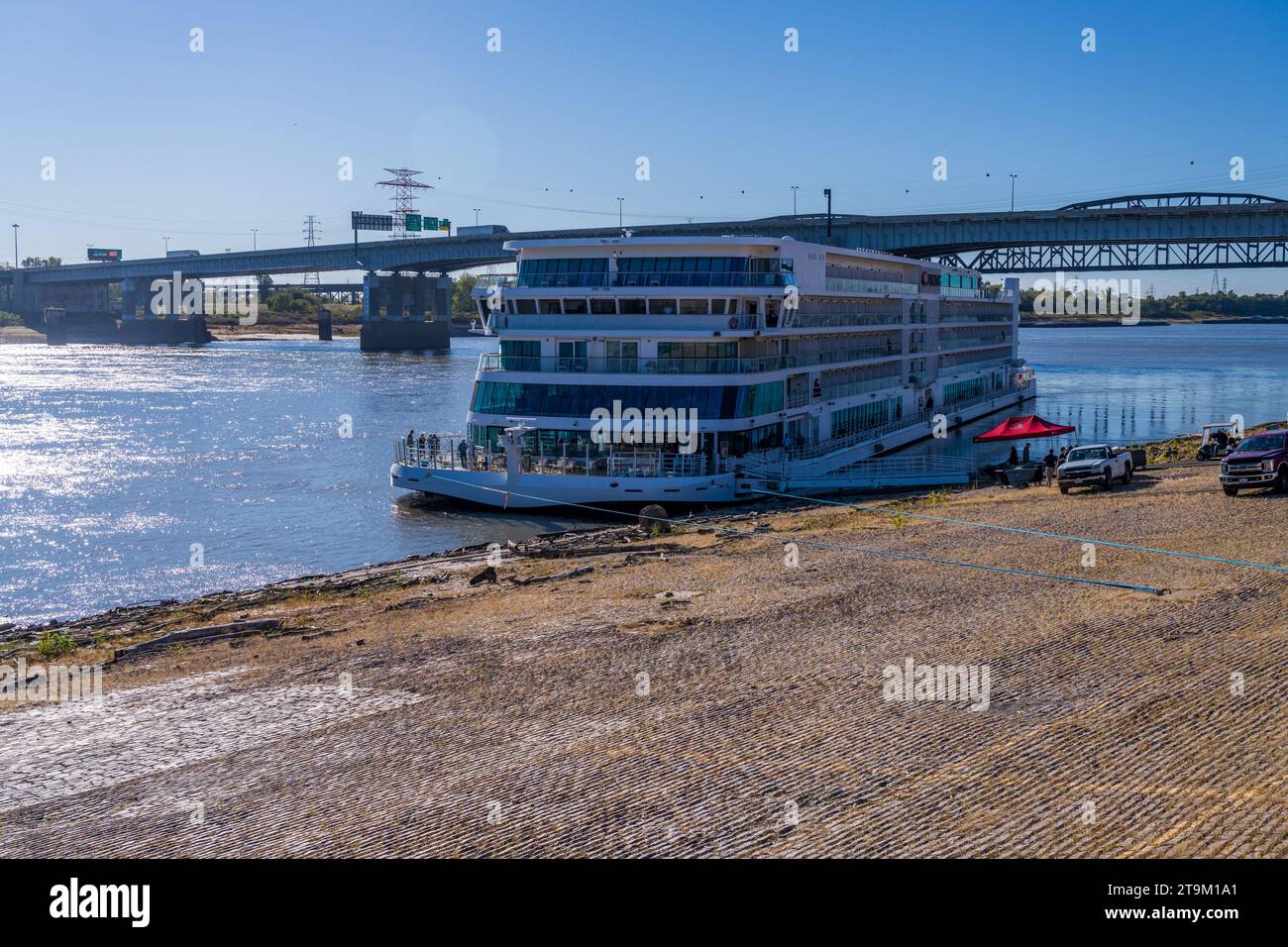 St Louis, MO - 21 October 2023: Viking Mississippi river cruise boat ...