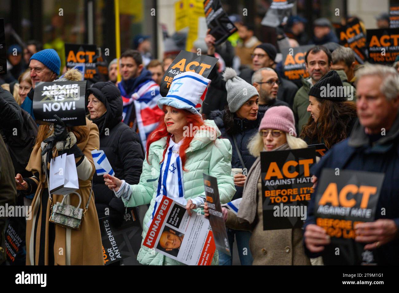 Thousands march Against Antisemitism in London, with prominant figures ...