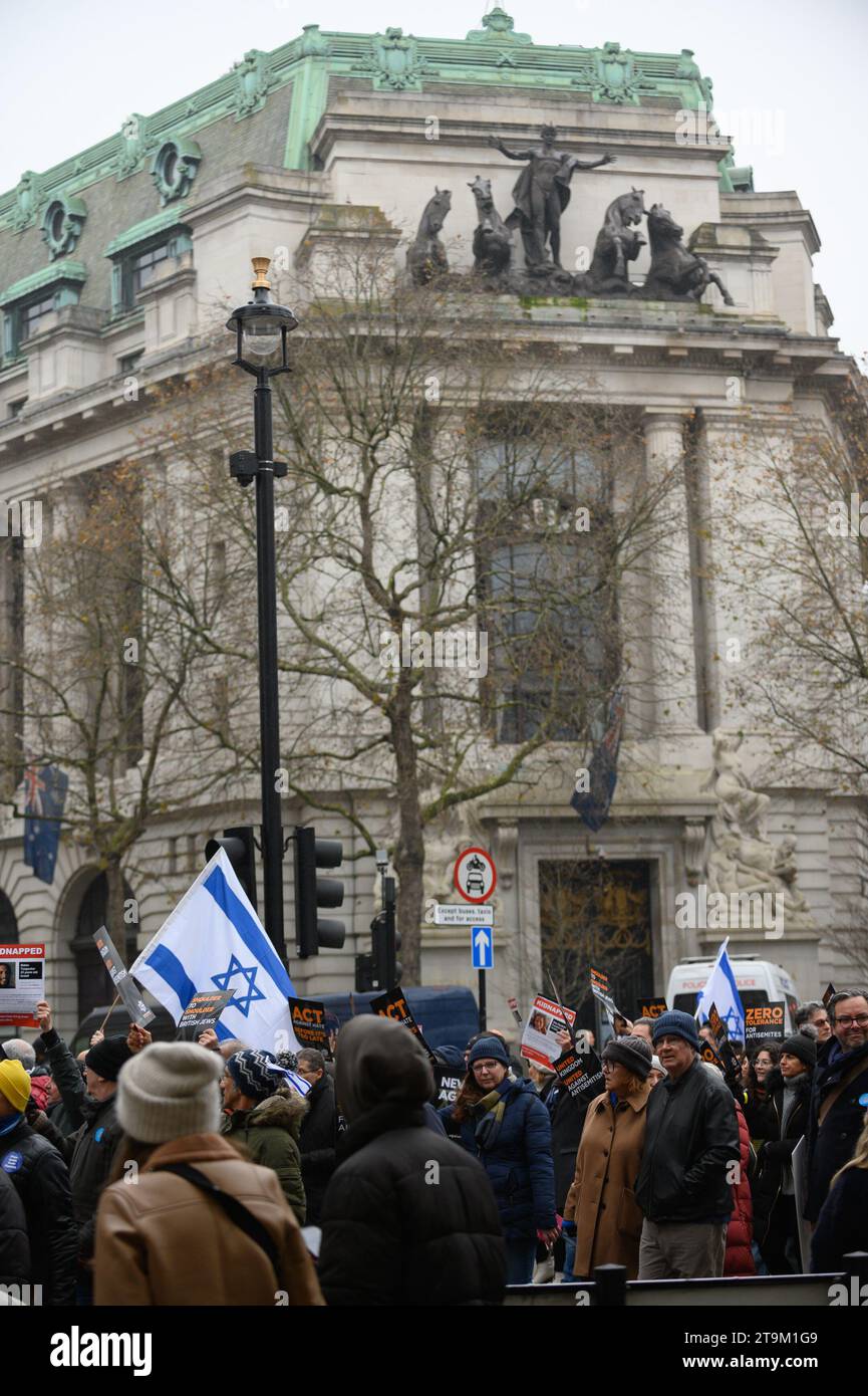 Thousands march Against Antisemitism in London, with prominant figures ...