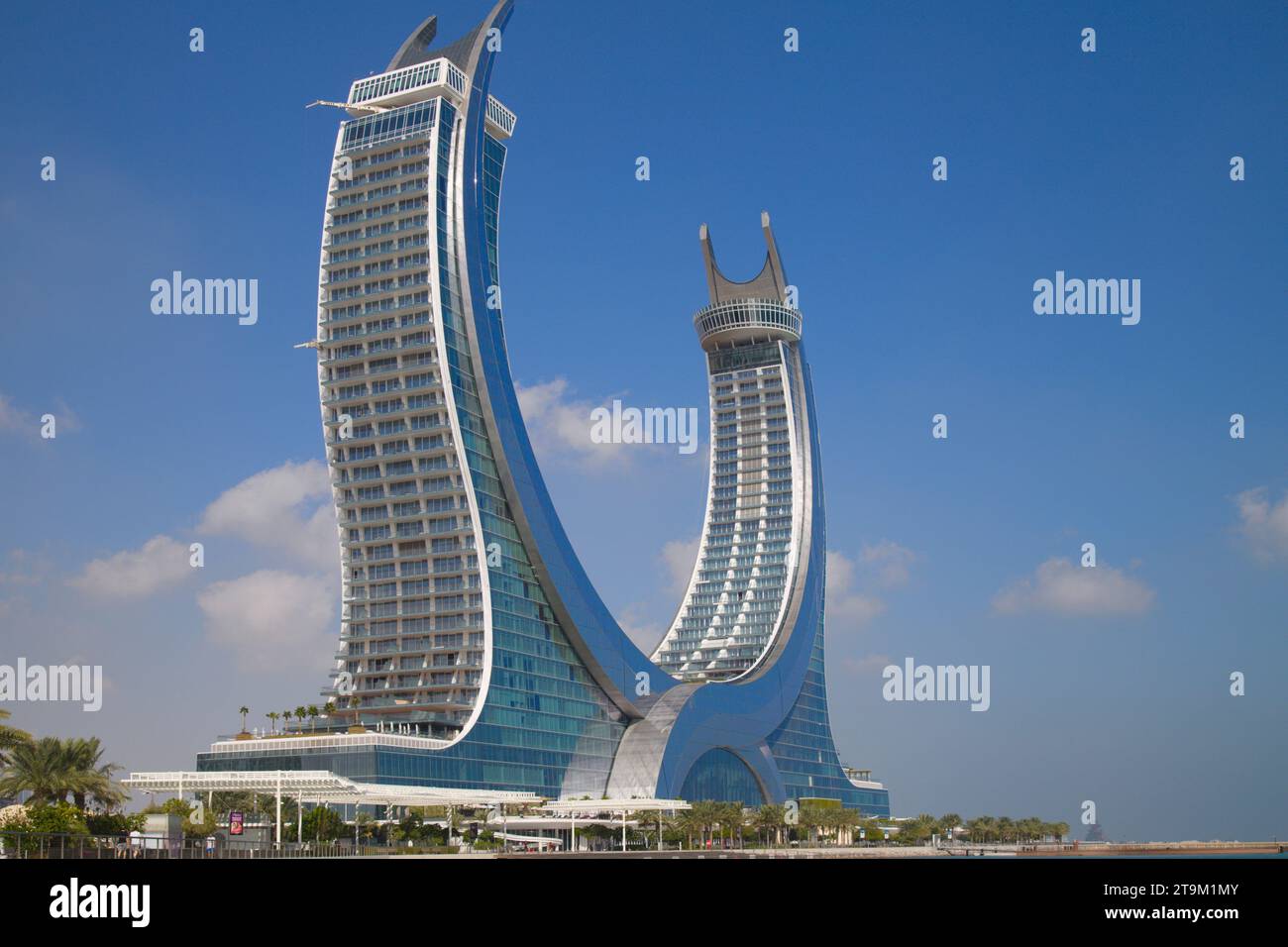 Qatar, Doha, Lusail, Raffles and Fairmont hotels Stock Photo - Alamy