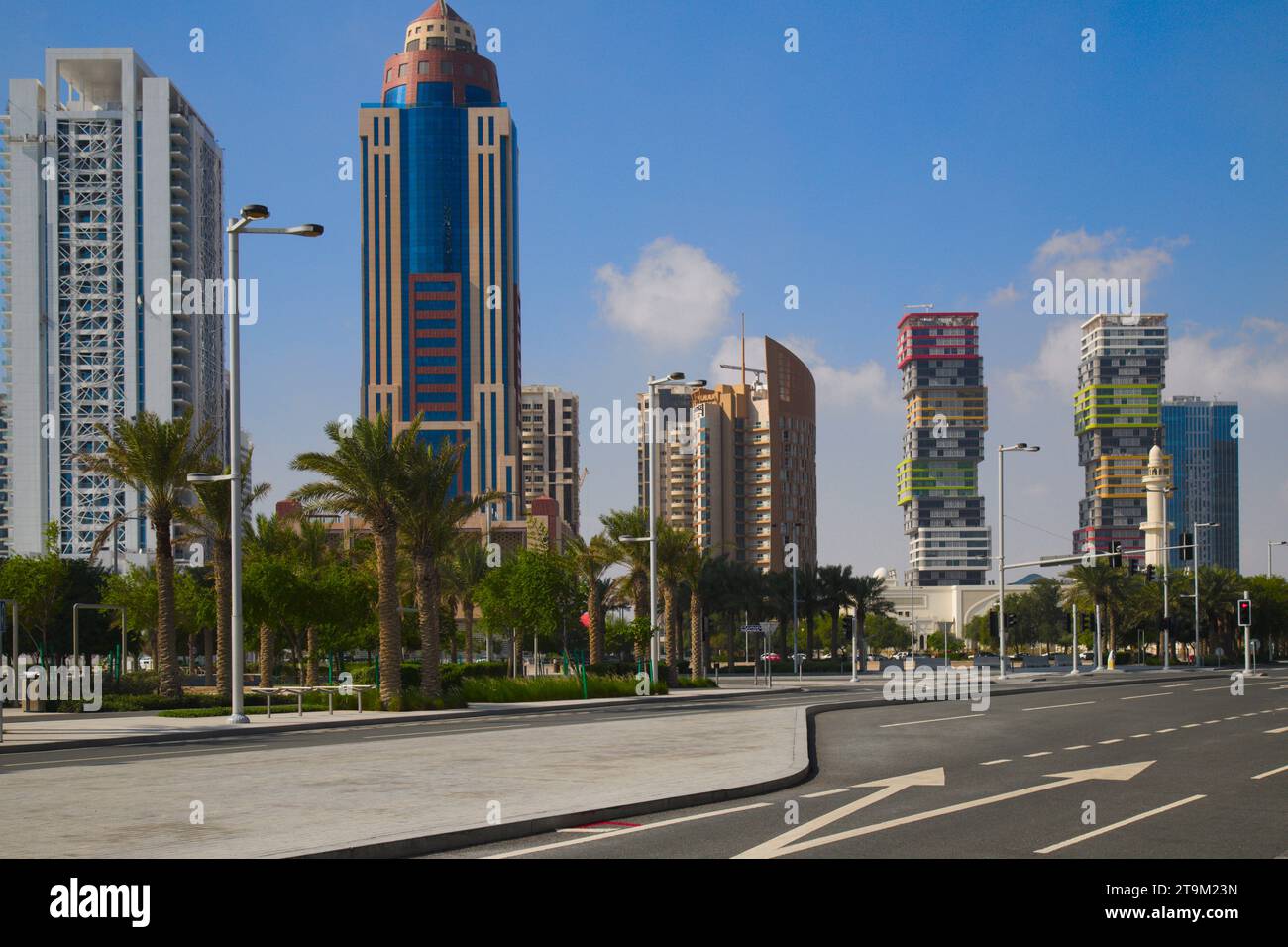 Qatar, Doha, Lusail, skyscrapers, modern architecture Stock Photo - Alamy