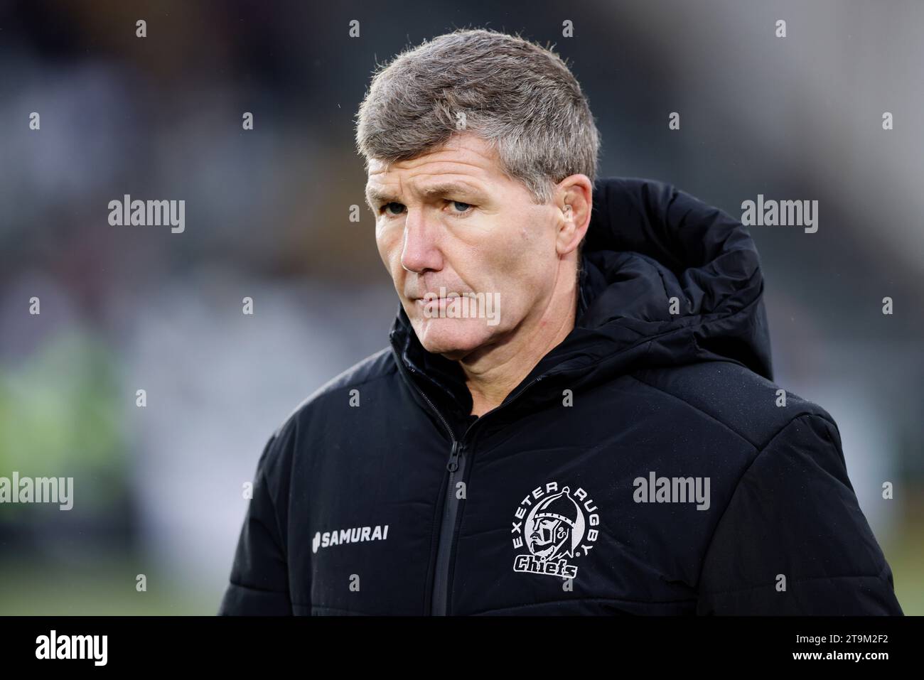 Exeter Chiefs Director of Rugby Rob Baxter before the Gallagher ...