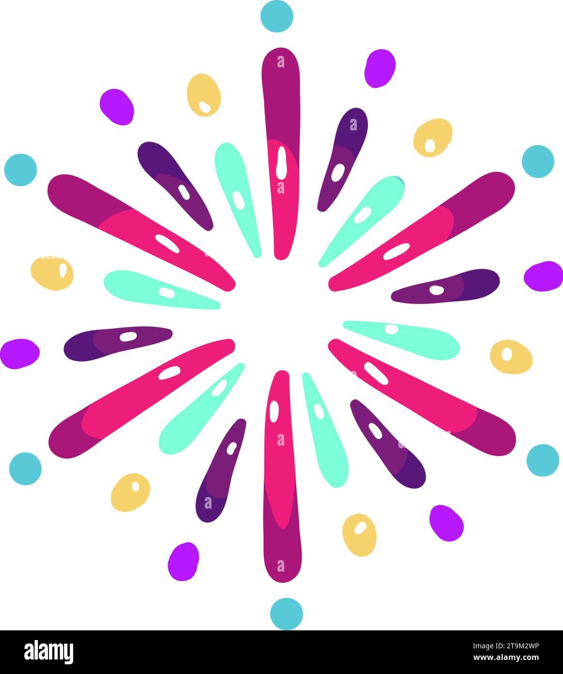 night firework cartoon vector illustration Stock Vector Image & Art - Alamy