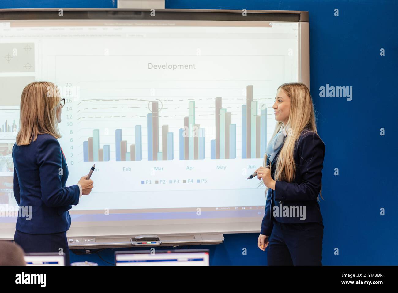 A diverse group of university students collaborating on a project ...