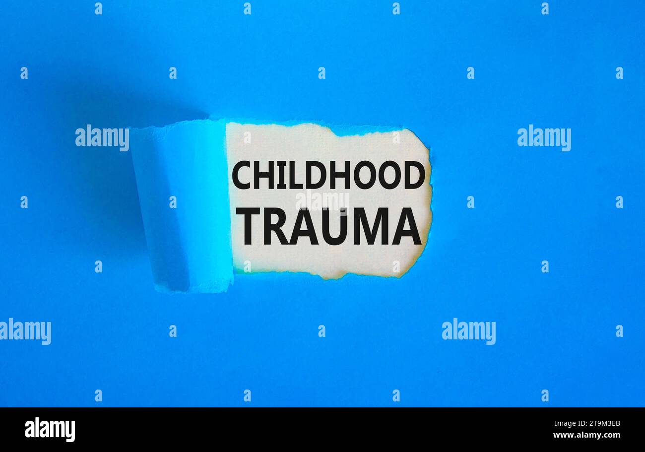 Childhood trauma symbol. Concept words Childhood trauma on beautiful ...