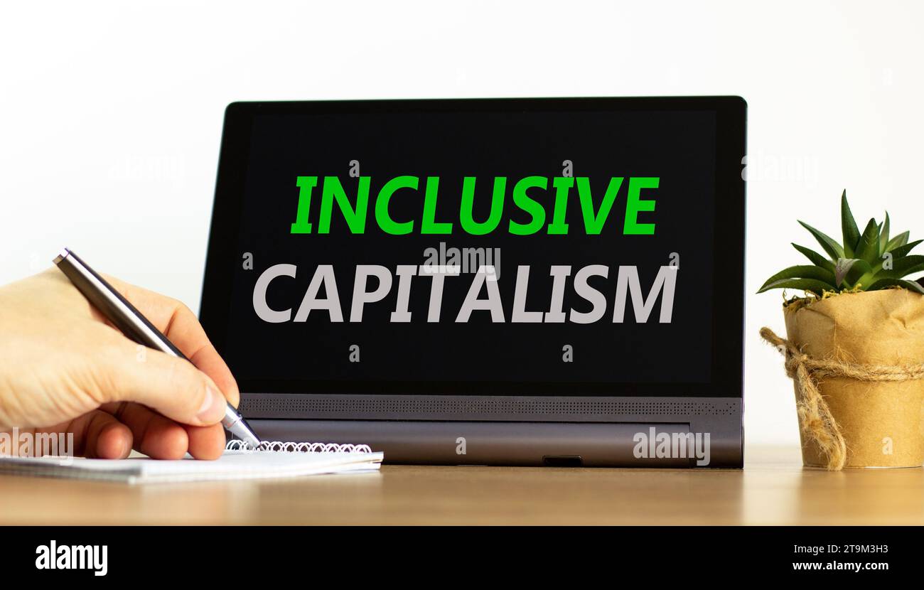 Inclusive capitalism symbol. Concept words Inclusive capitalism on ...