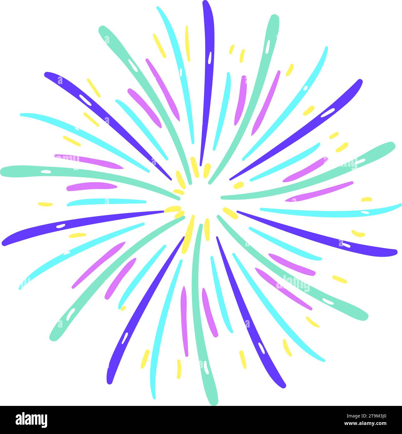 firework firework cartoon vector illustration Stock Vector Image & Art ...