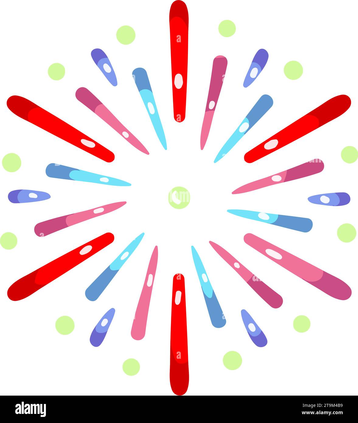 happy firework cartoon vector illustration Stock Vector Image & Art - Alamy