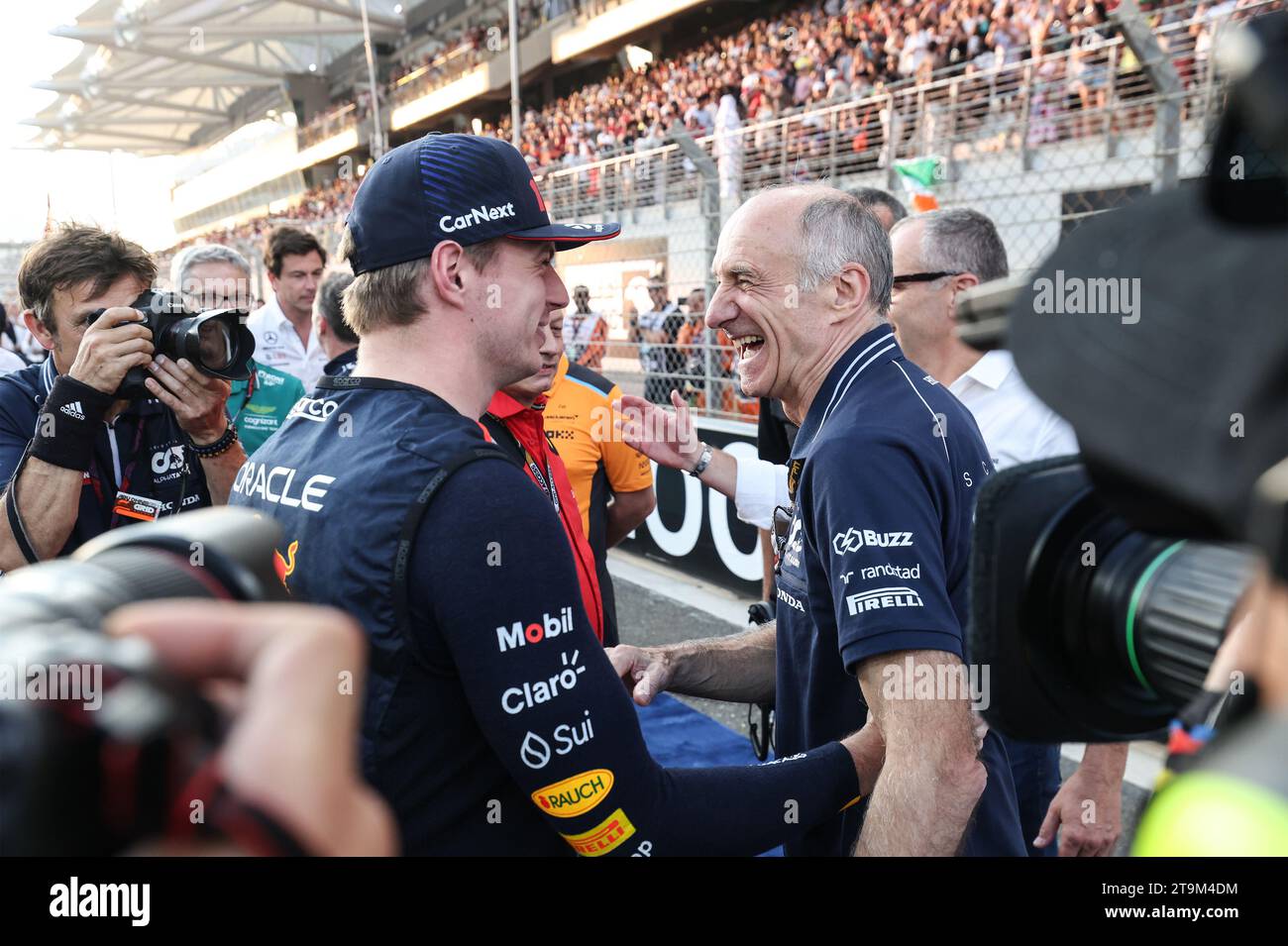 VERSTAPPEN Max (ned), Red Bull Racing RB19, portrait TOST Franz (aut ...
