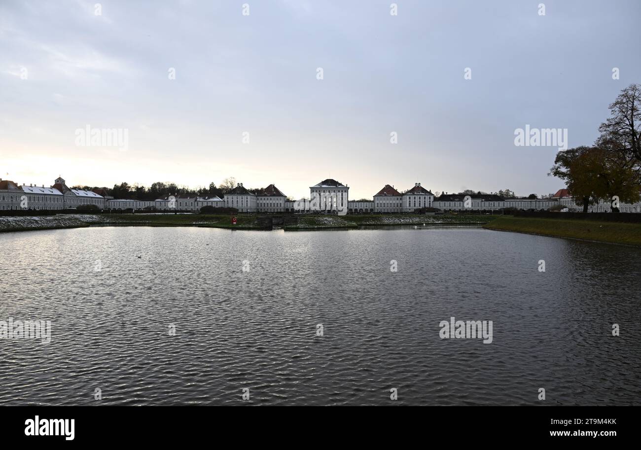 Munich, Germany. 26th Nov, 2023. The Nymphenburg Castle can be seen in ...