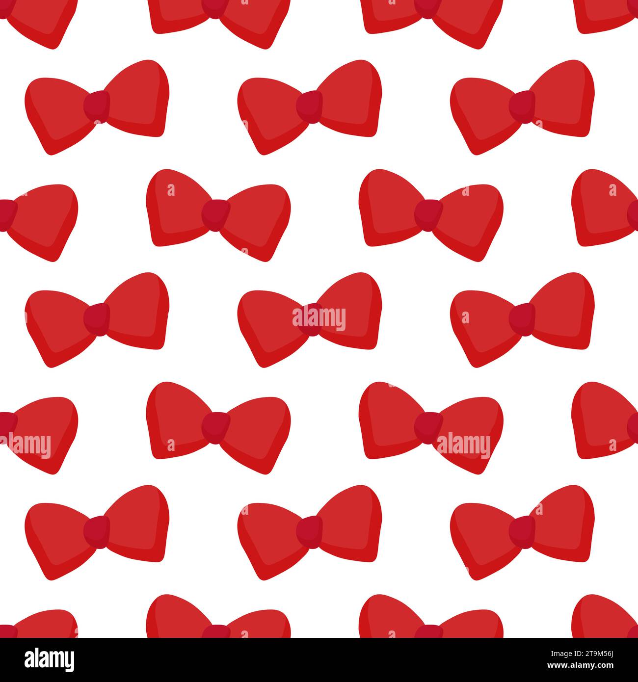 Seamless pattern with red bow ties on white background. Stylish classic ...