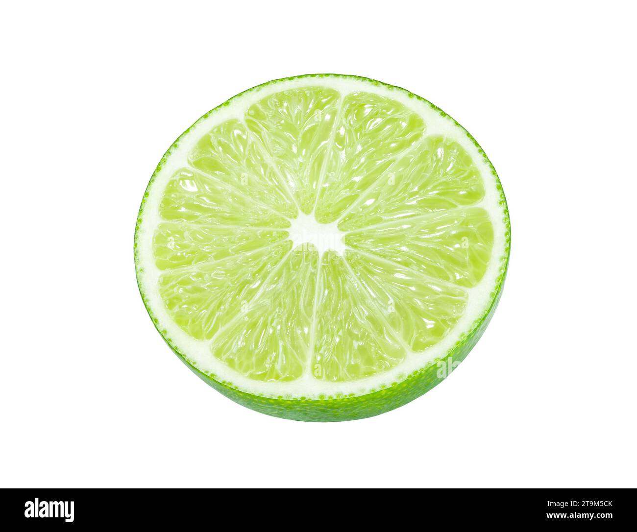Lime cut piece isolated on a white background with clipping path ...