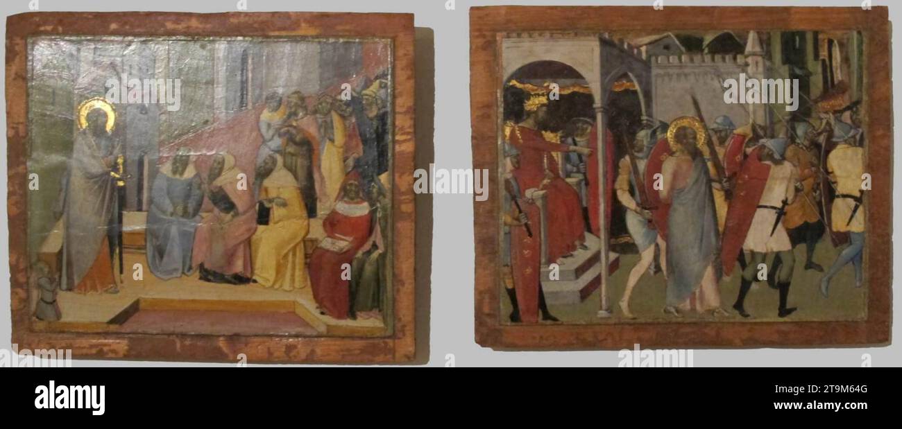 Preaching of St Paul and St Paul Leading to Martyrdom - by Luca Di Tomme Stock Photo - Alamy