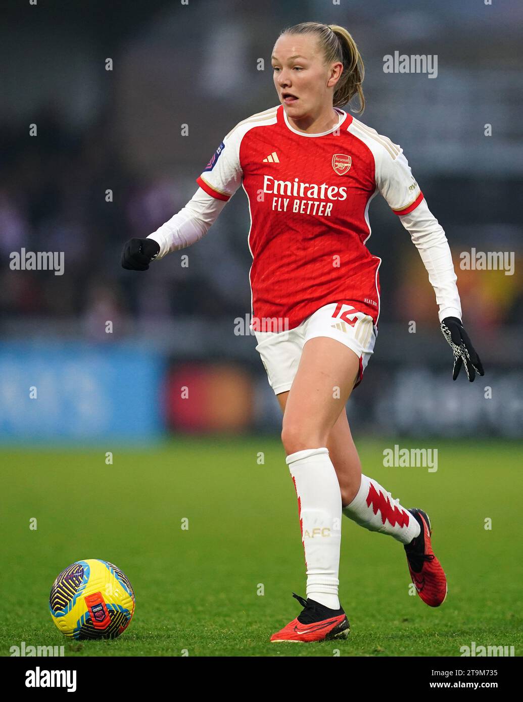 Arsenal's Frida Maanum in action during the Barclays Women's Super ...