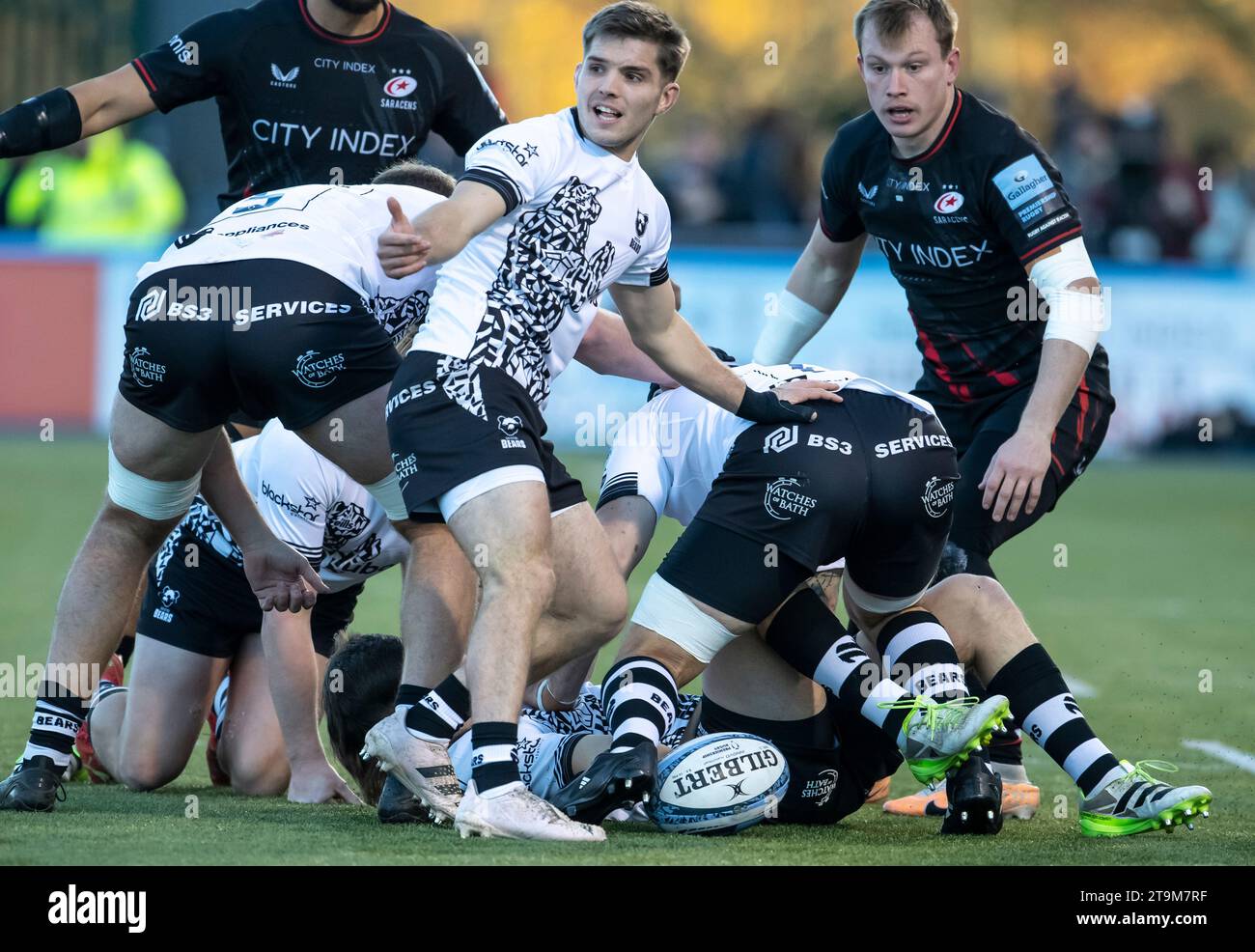 Bristol Bears Harry Randall in action during the Gallagher Premiership ...