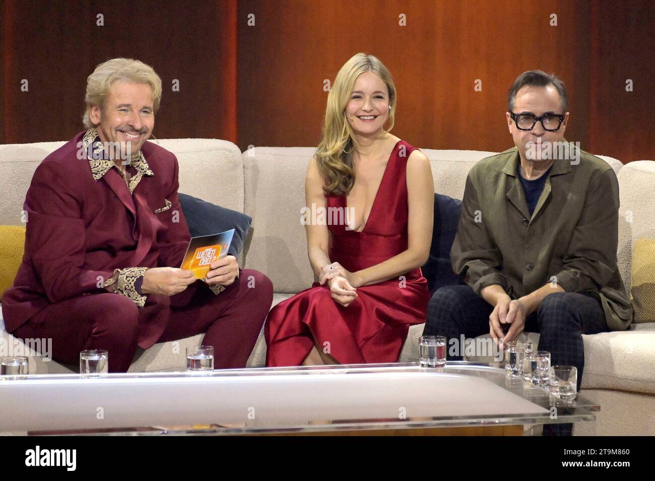 Thomas Gottschalk, Stefanie Stappenbeck und Jan Josef Liefers in der ...