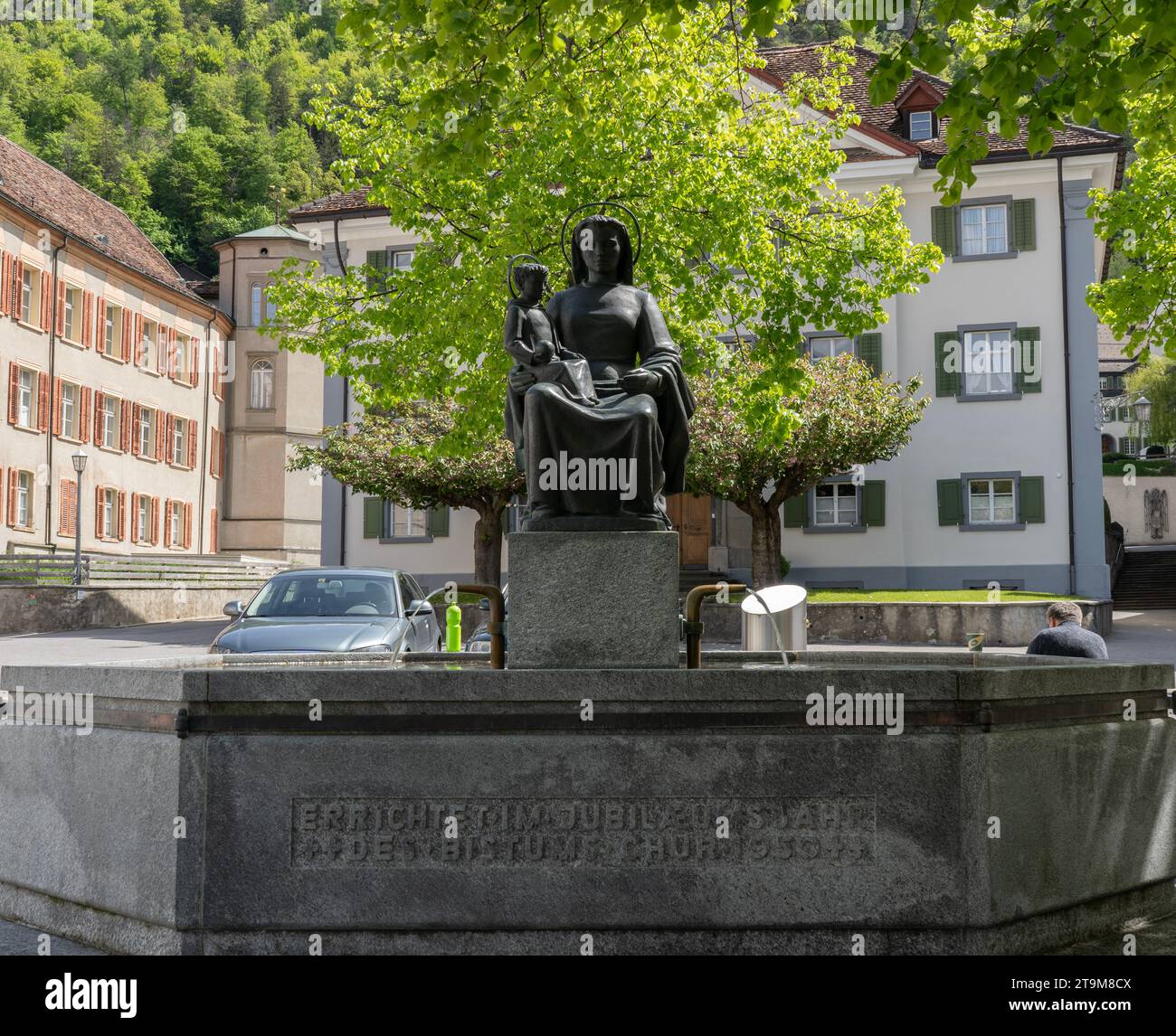 Statue of Mary and Christ child outside the Cathedral of St, Mary of ...