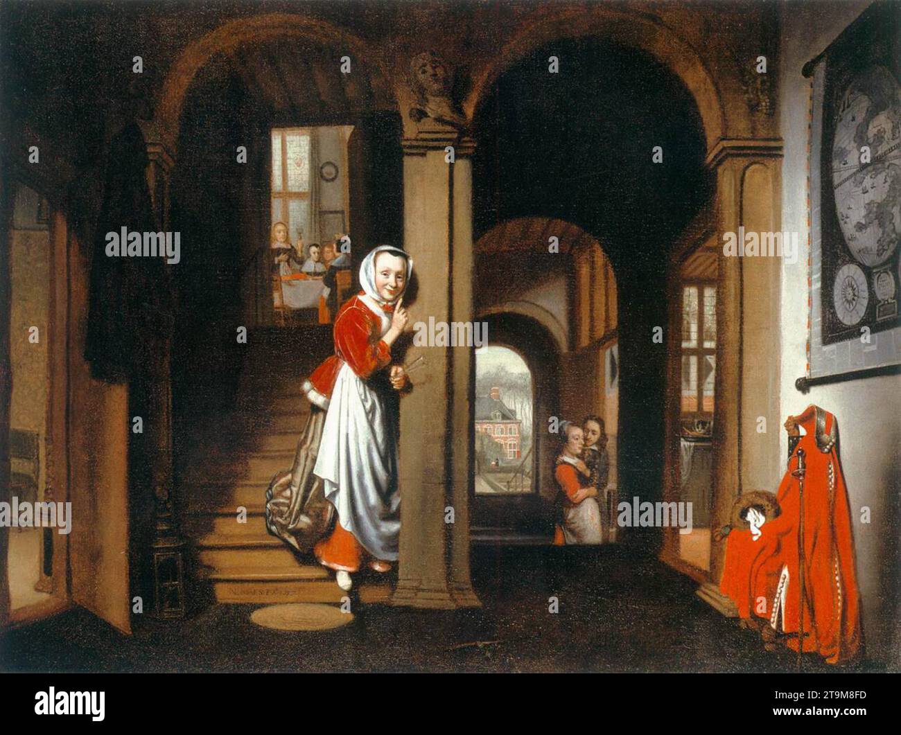 Eavesdropper nicolaes maes hi-res stock photography and images - Alamy