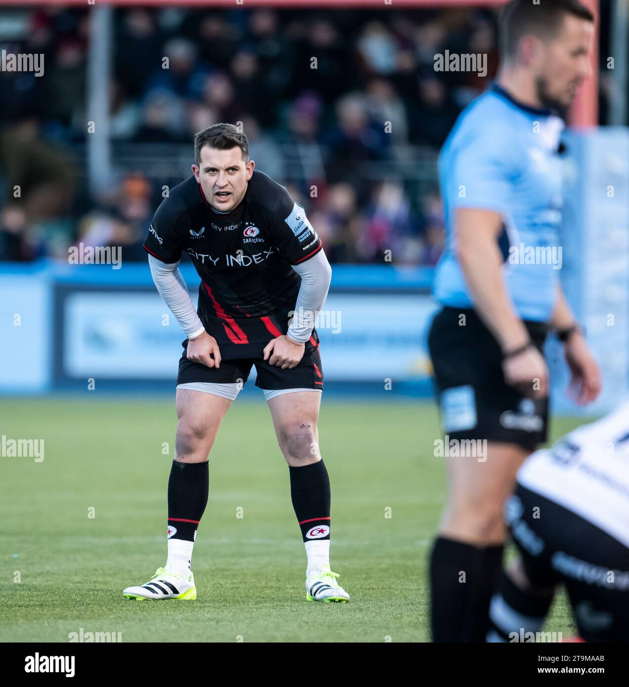 Saracens Tom Parton in action during the Gallagher Premiership Rugby ...