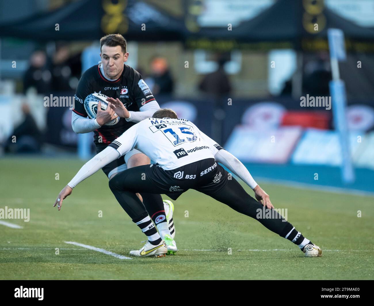 Saracens Tom Parton in action during the Gallagher Premiership Rugby ...