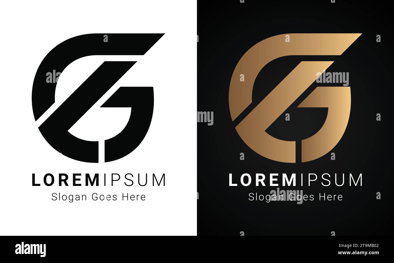 Luxury Initial GL or LG Monogram Text Letter Logo Design Stock Vector Image & Art - Alamy