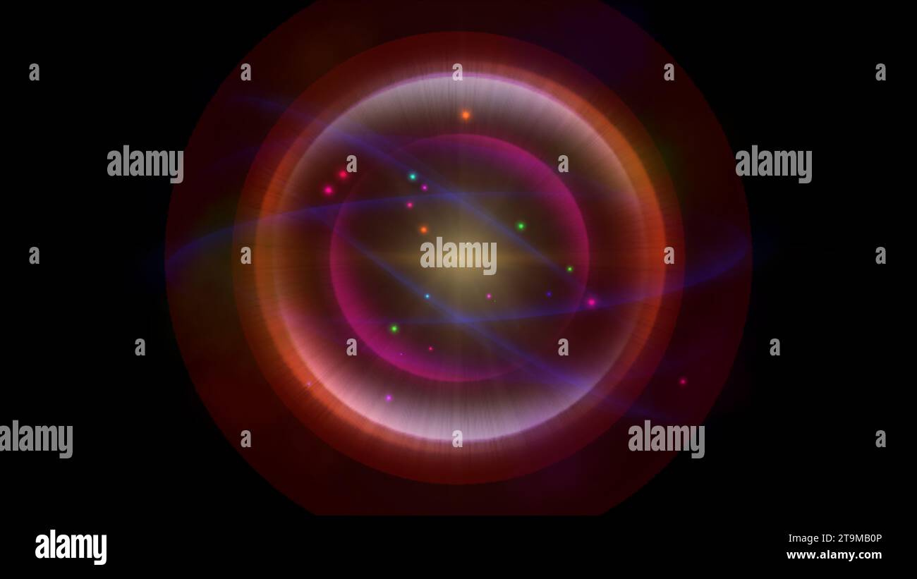 atom light ray glow abstract, 3d render illustration Stock Photo - Alamy