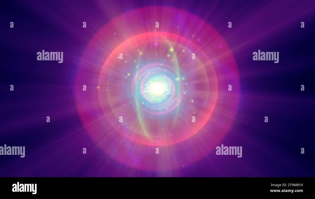 atom light ray glow abstract, 3d render illustration Stock Photo - Alamy