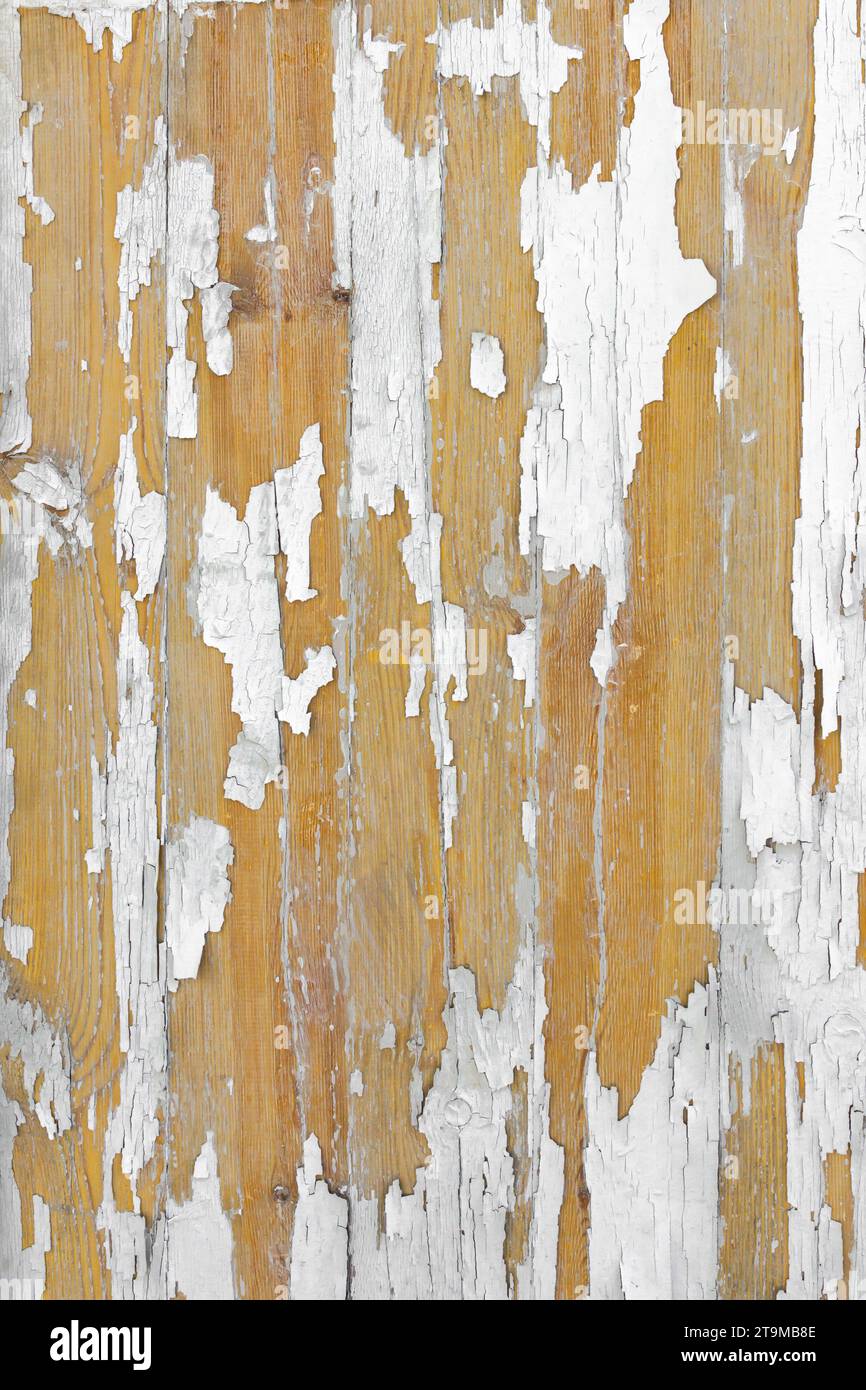 Texture of wood panels with old paint peeling off Stock Photo - Alamy