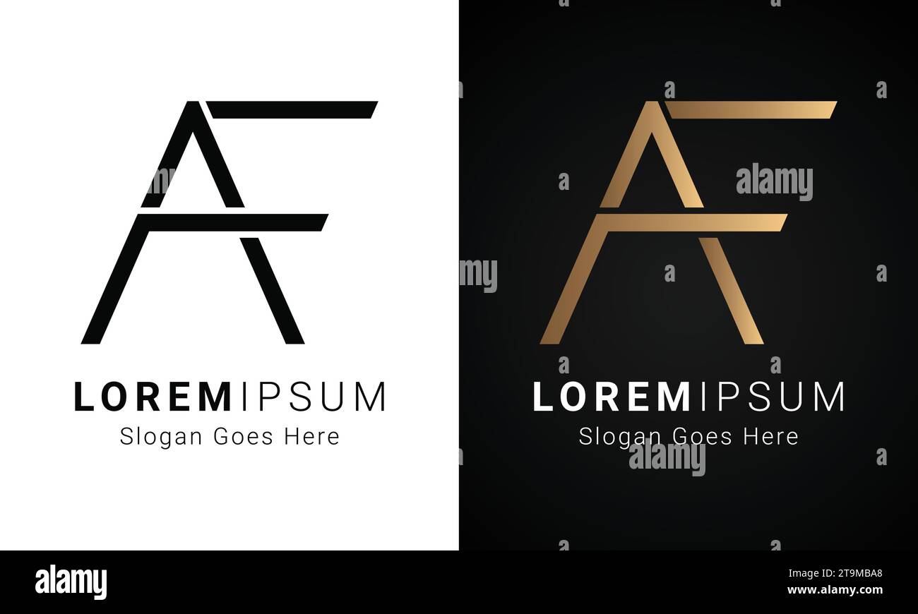 Fa logo design hi-res stock photography and images - Alamy