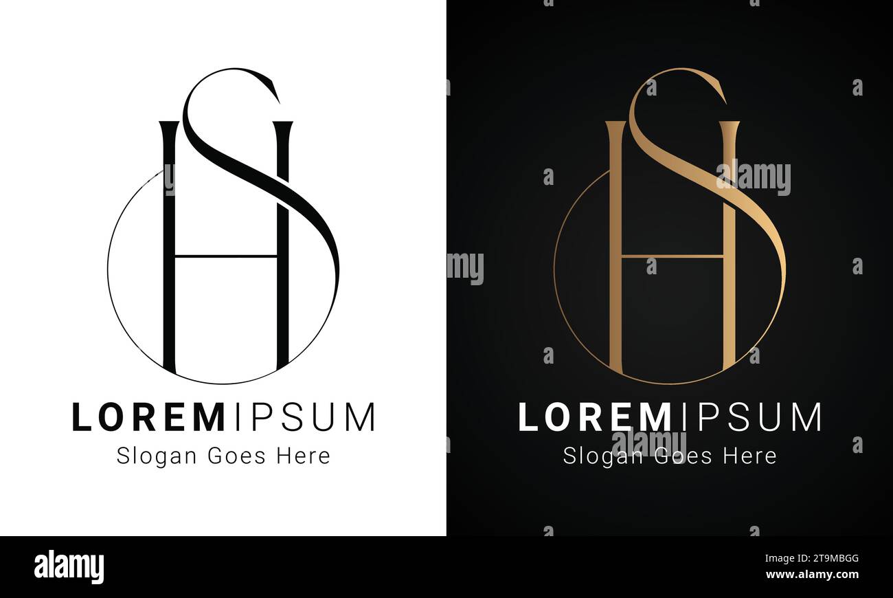 Letter sh logo hi-res stock photography and images - Alamy